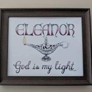 Eleanor Unique Name Art Print - Etsy