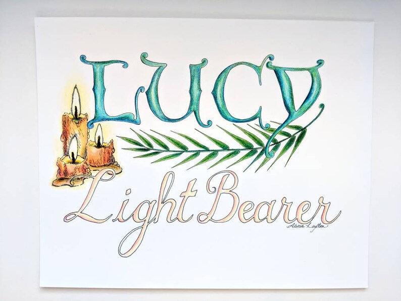 Lucy Unique Name Art Print | Etsy