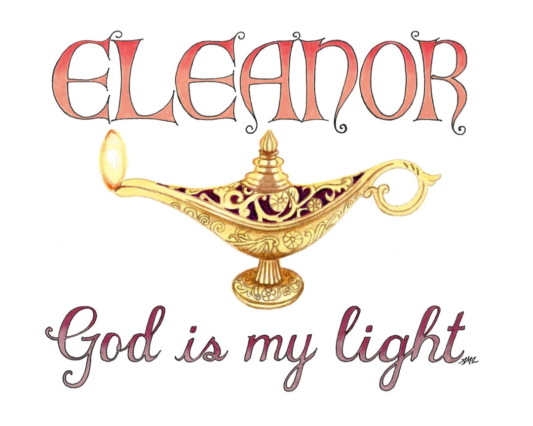 Eleanor Unique Name Art Print - Etsy