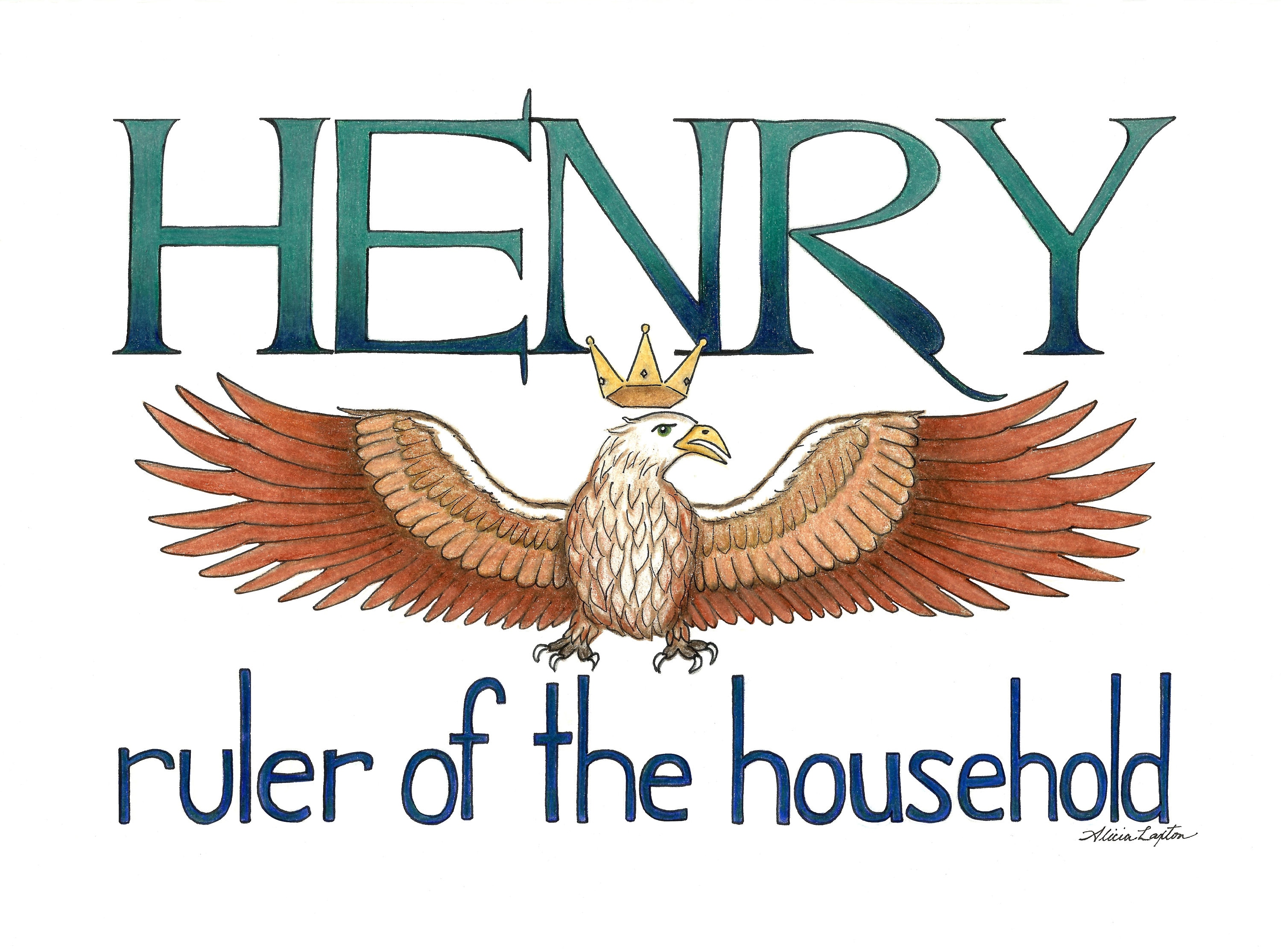 Henry Unique Name Art Print - Etsy