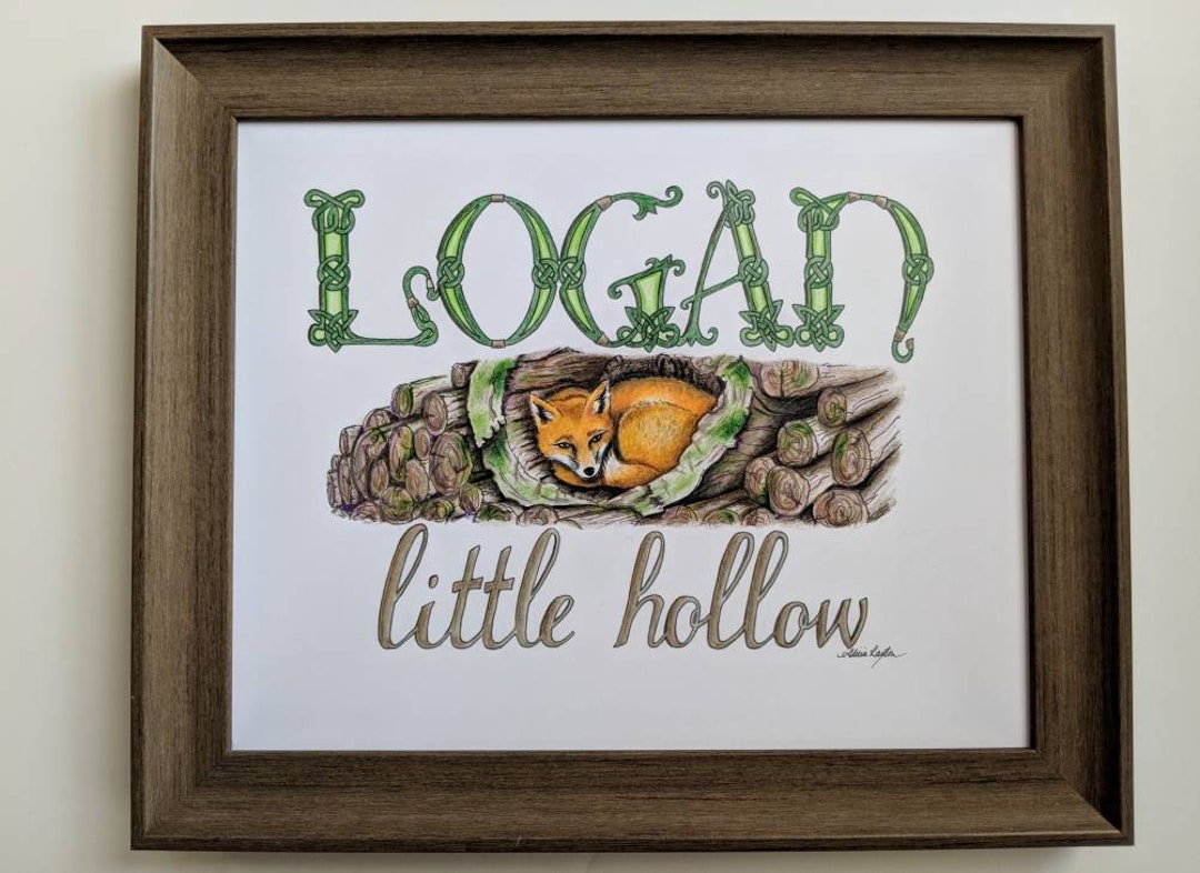 Logan Unique Name Art Print - Etsy
