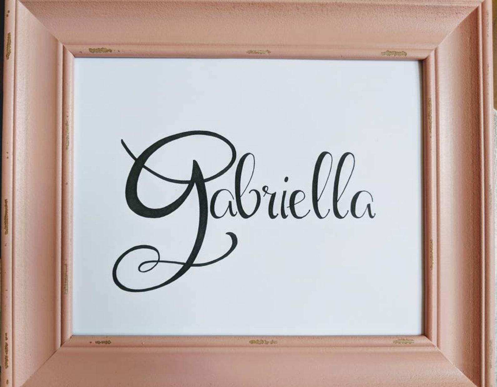 Gabriella Name Sign Cardstock Print of Original Artwork for | Etsy