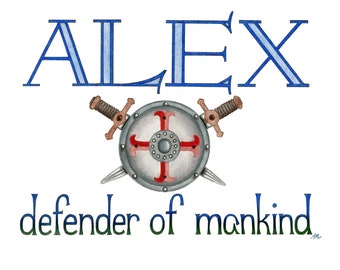 Alex Name Sign - Etsy