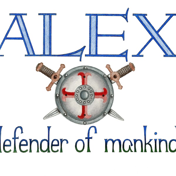 Name Meaning Sign - Etsy