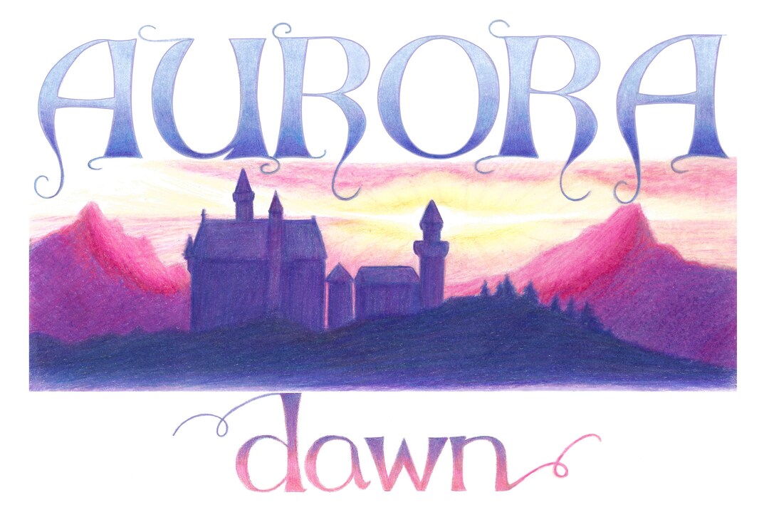 Aurora Unique Name Art Print - Etsy