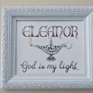 Eleanor Unique Name Art Print - Etsy