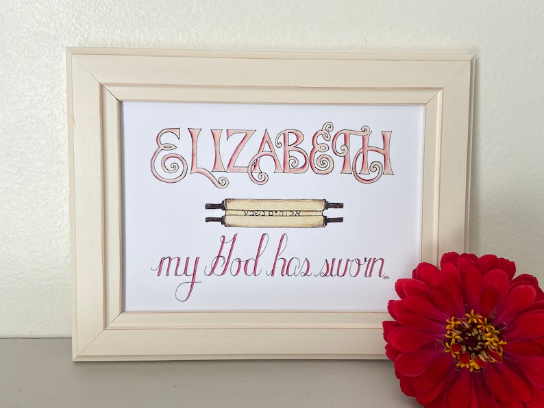 Elizabeth Unique Name Art Print - Etsy.de