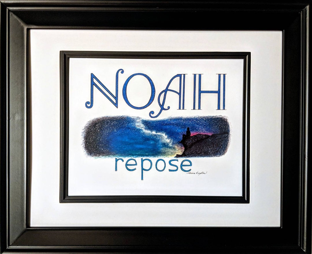 Noah Unique Name Art Print - Etsy