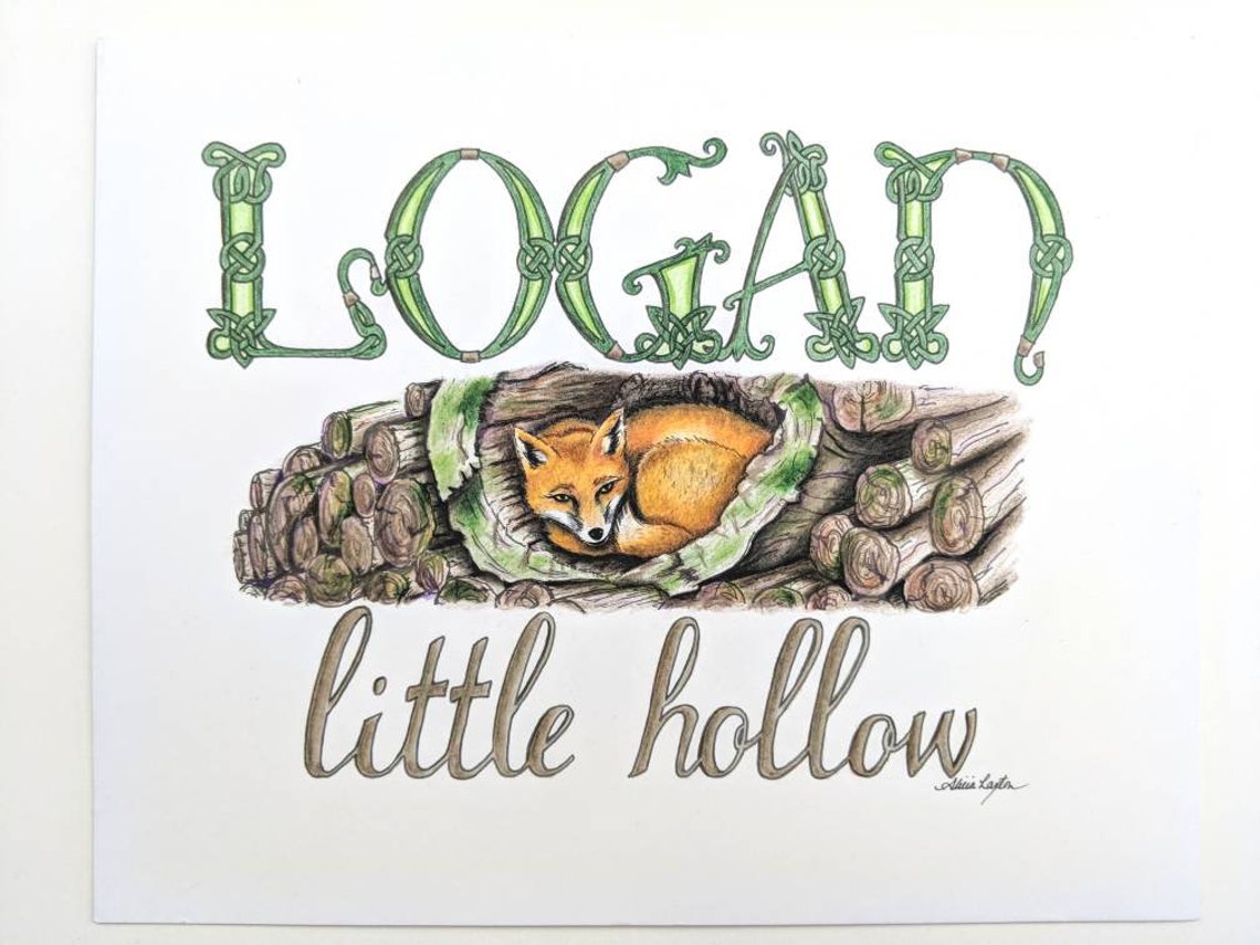 Logan Unique Name Art Print - Etsy