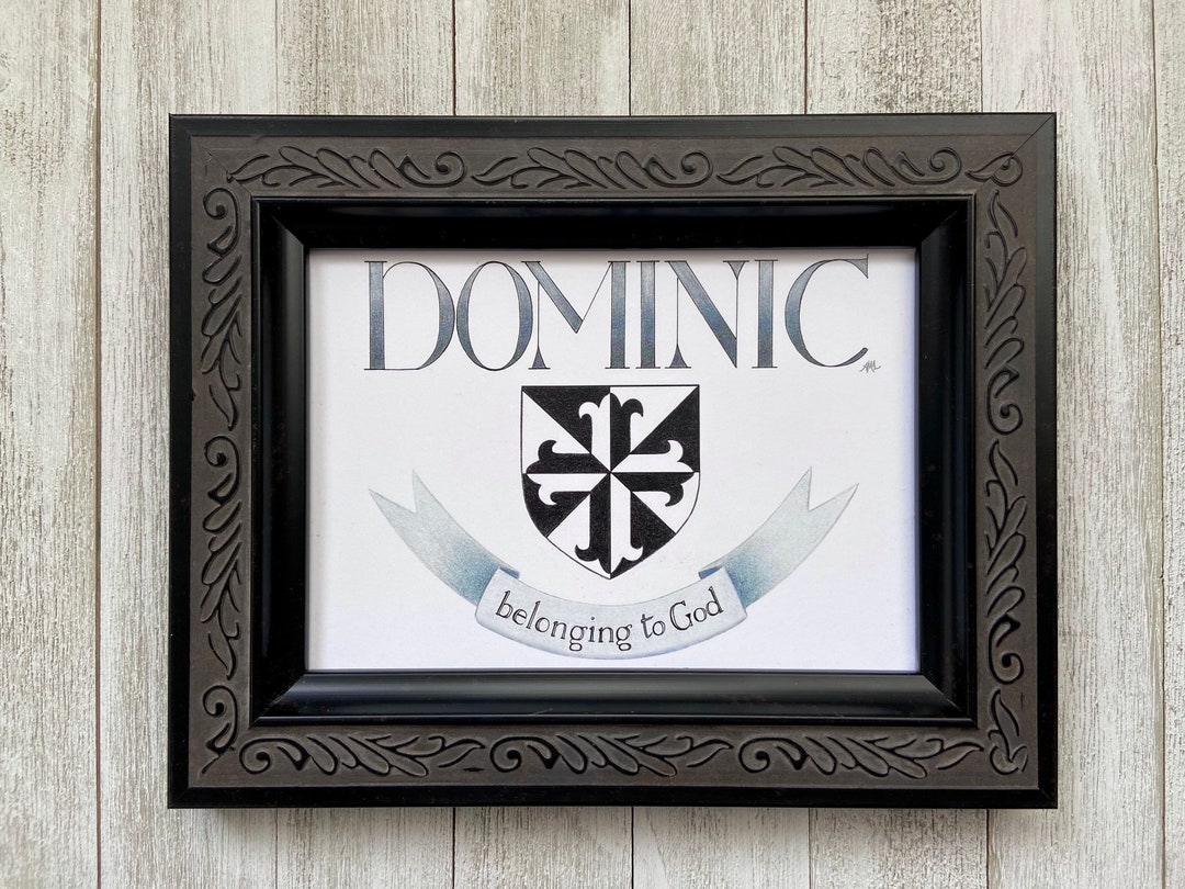 Unique Name Art Print for Dominic - Etsy.de