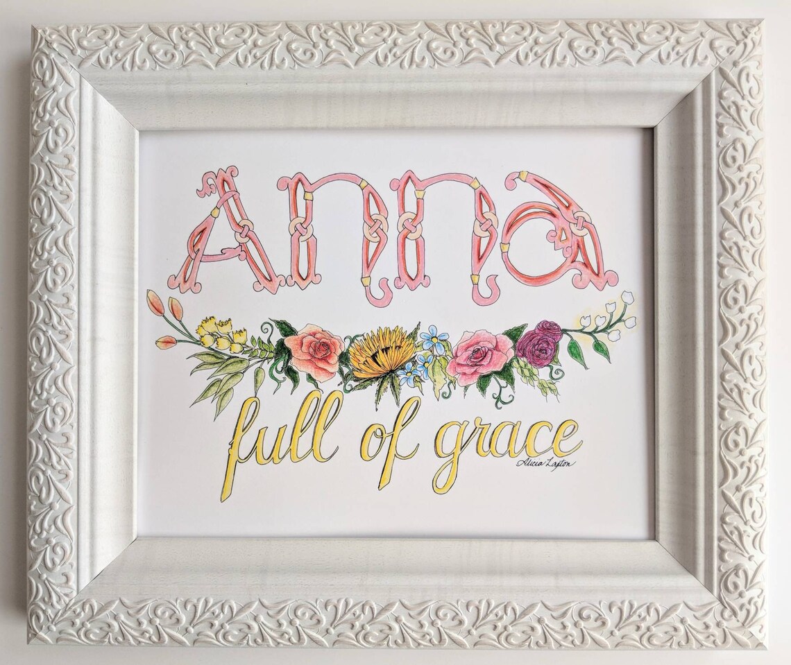 Anna Unique Name Art Print - Etsy