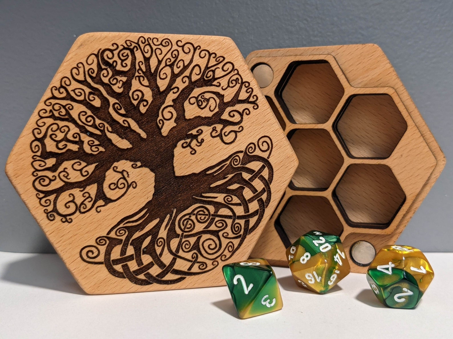 World Tree Dice Vault Personalized Laser Engraved Dnd Dice - Etsy