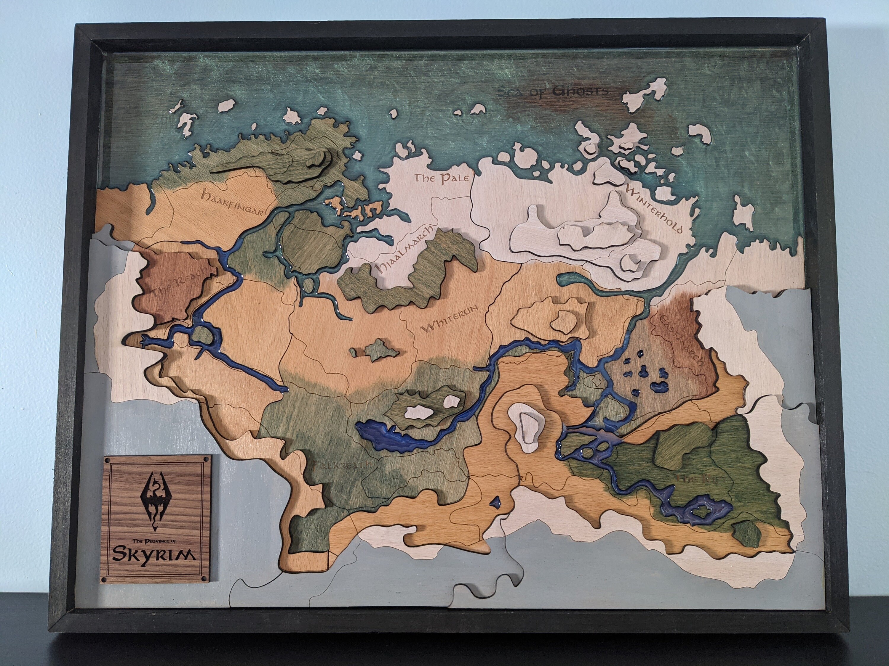 Wood Inlay Maps