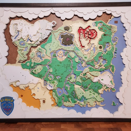 The Legend of Zelda: the Wind Waker World Map Poster - Etsy