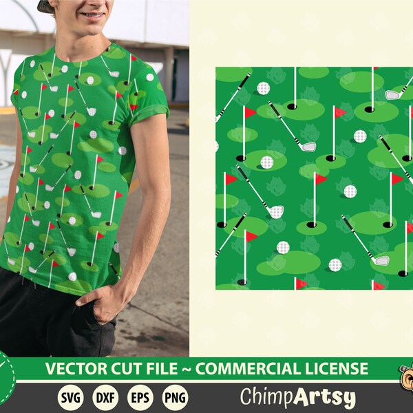 Golf Seamless Pattern - Etsy