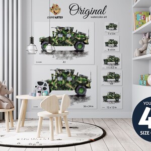 Humvee Military Car Poster Teen Room Decor US Army Teenage - Etsy