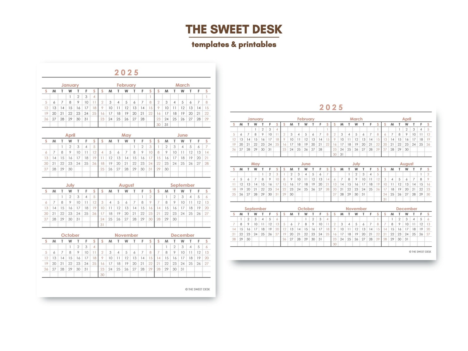 Editable 2025 Yearly Calendar Printable, Excel Template for Calendars ...