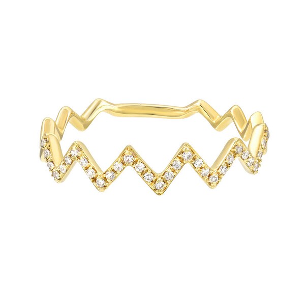Zig Zag Ring - Etsy