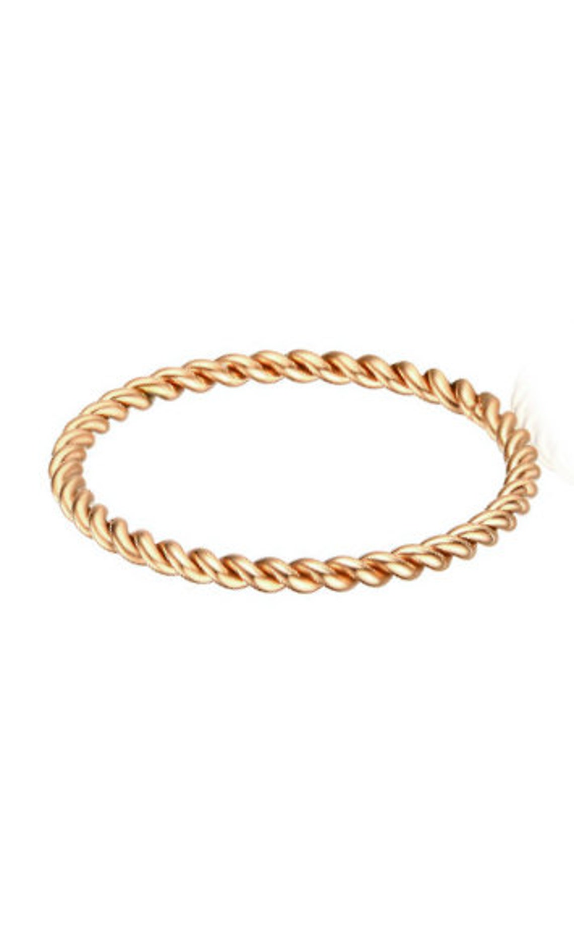 14k Gold Twist Ring - Etsy