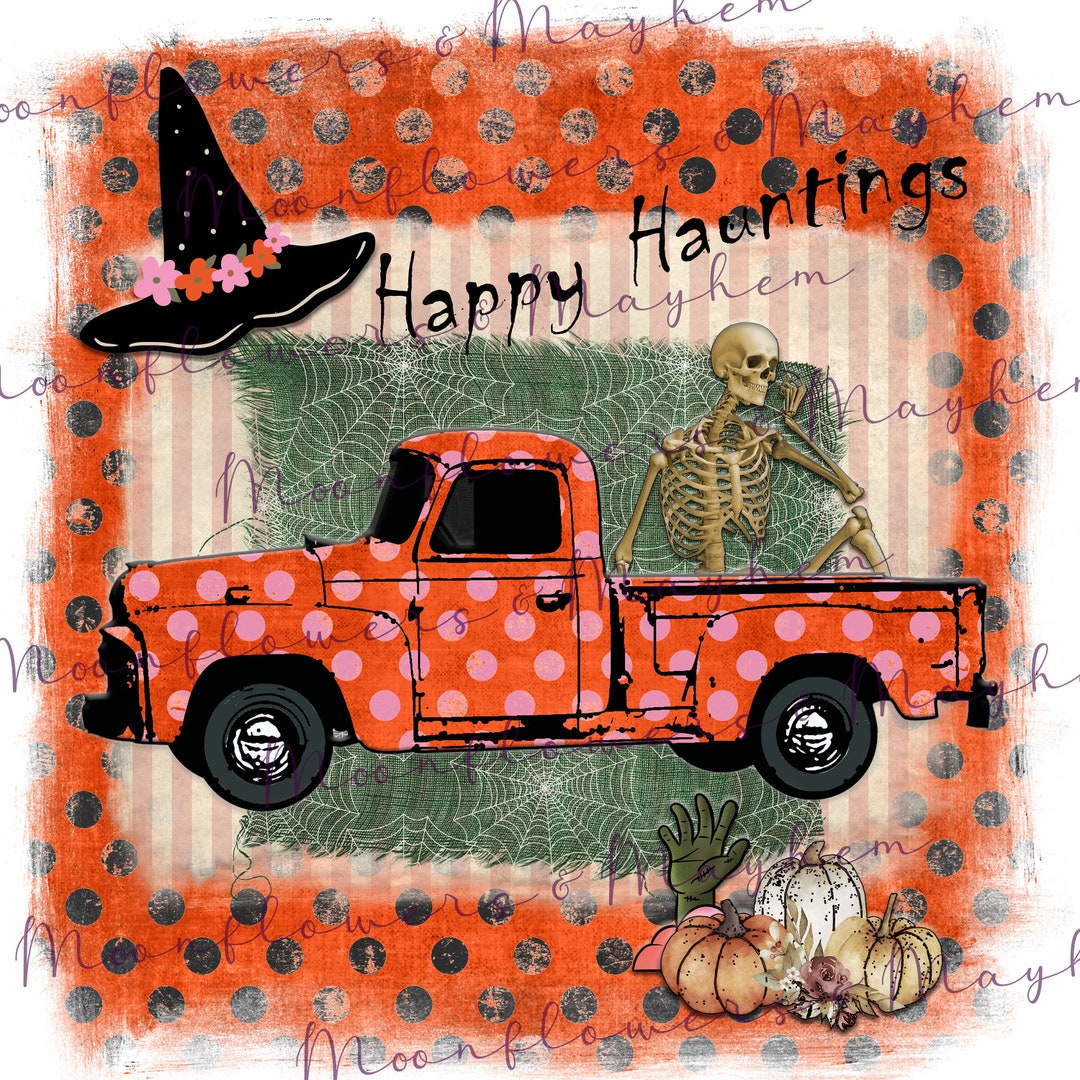 Happy Hauntings PNG. Sublimation Instant Digital Download, Clipart ...