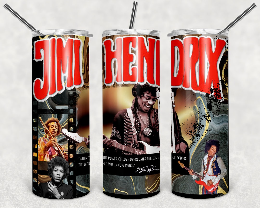 Jimi Hendrix, Digital Design 20 Oz Tumbler. PNG, JPG - Etsy