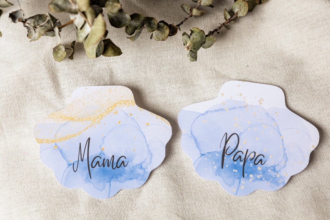 Personalized Seashell Name Cards for Beach Weddings | Maritime Wedding ...