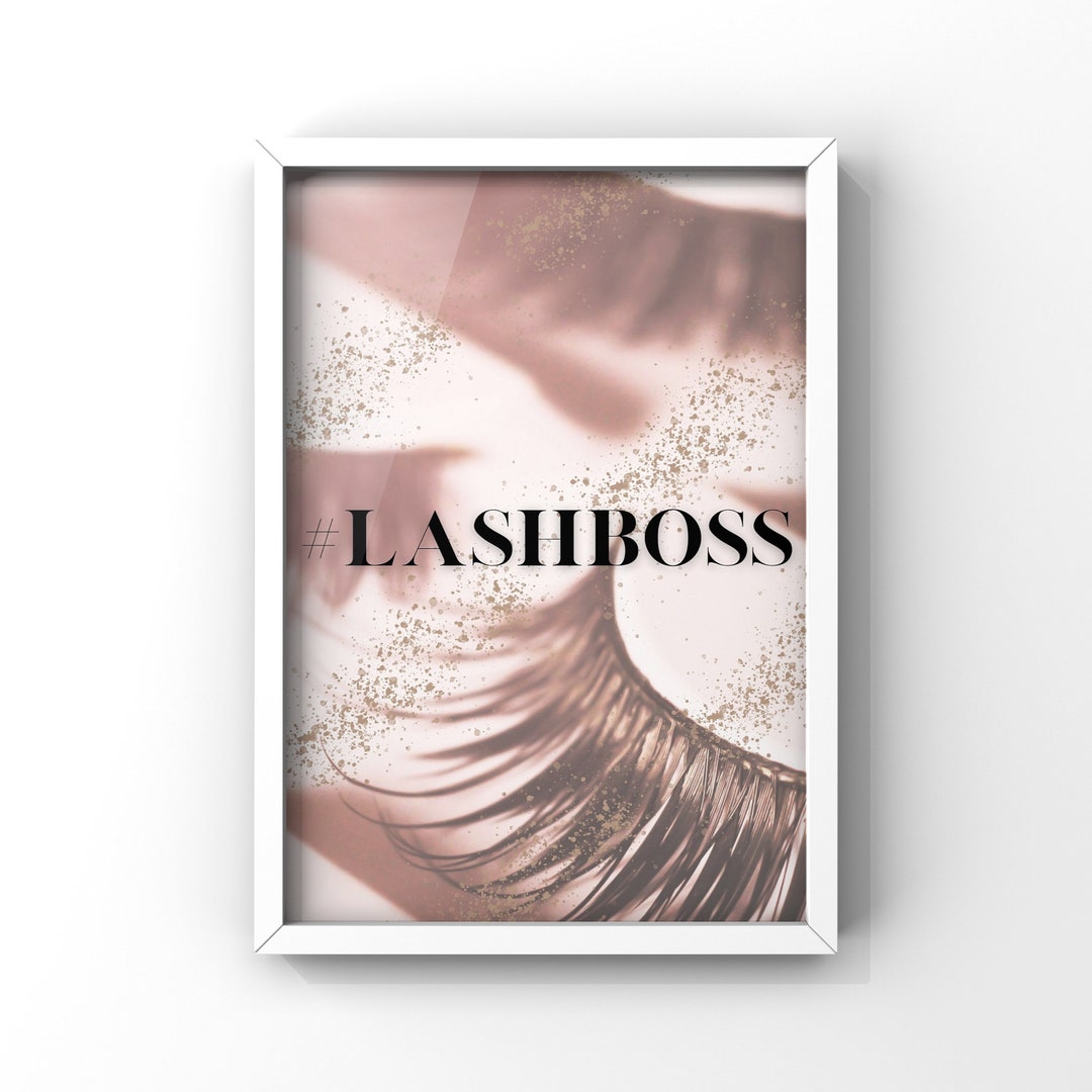Lash Boss Poster | Digital Download | Spa Art | Lash Artist Decor ...