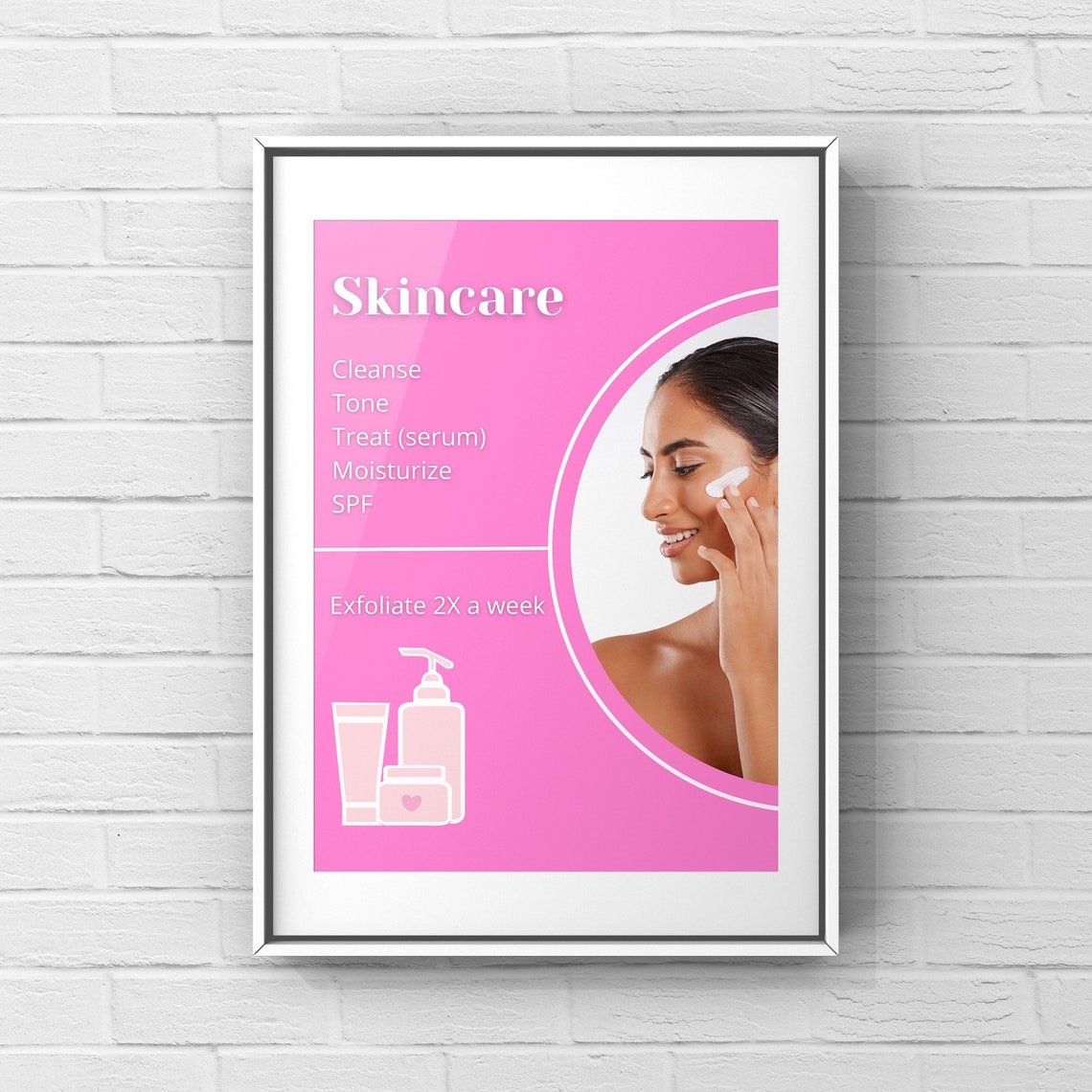Skincare Routine Poster | Digital Download | Spa Salon | Esthetician ...