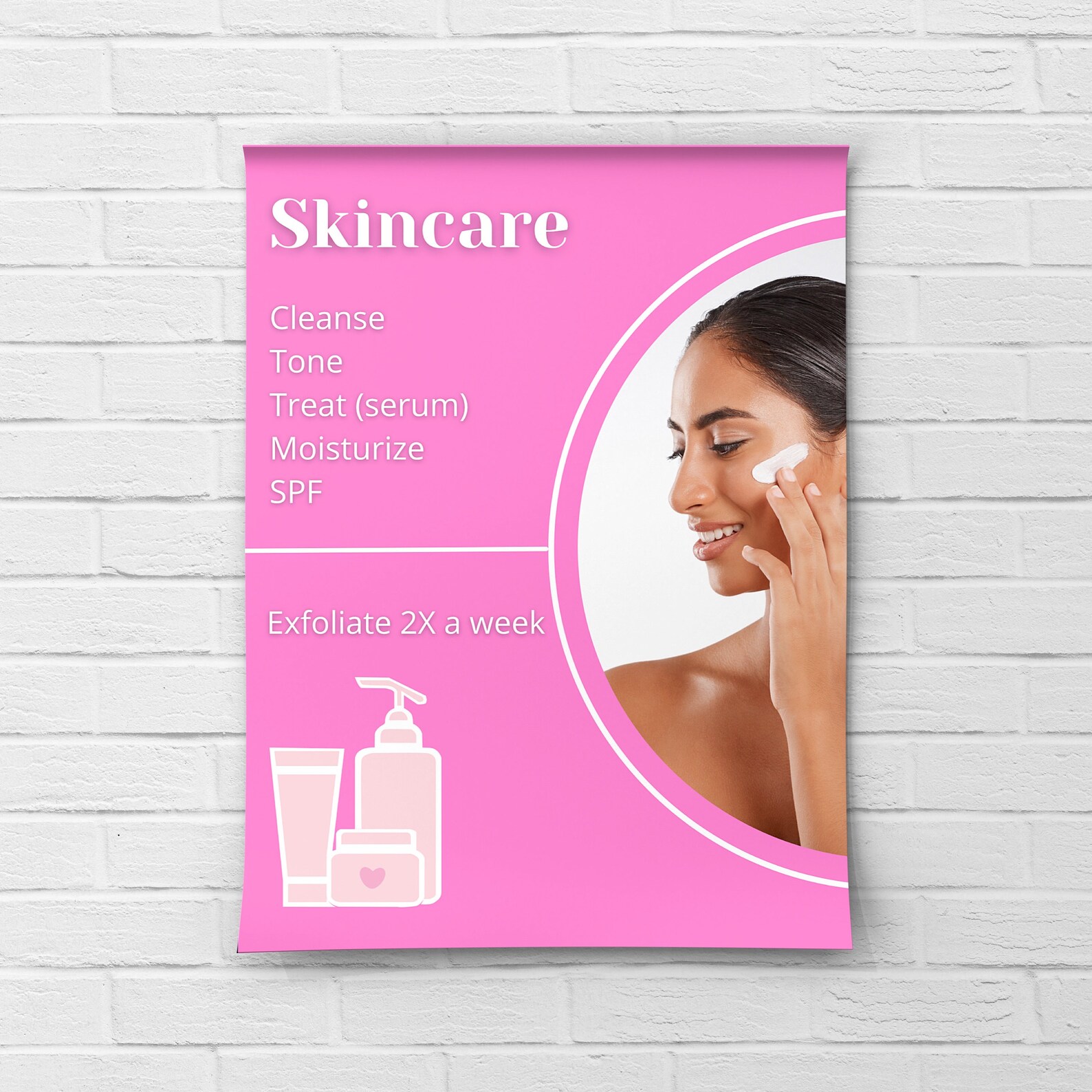 Skincare Routine Poster | Digital Download | Spa Salon | Esthetician ...