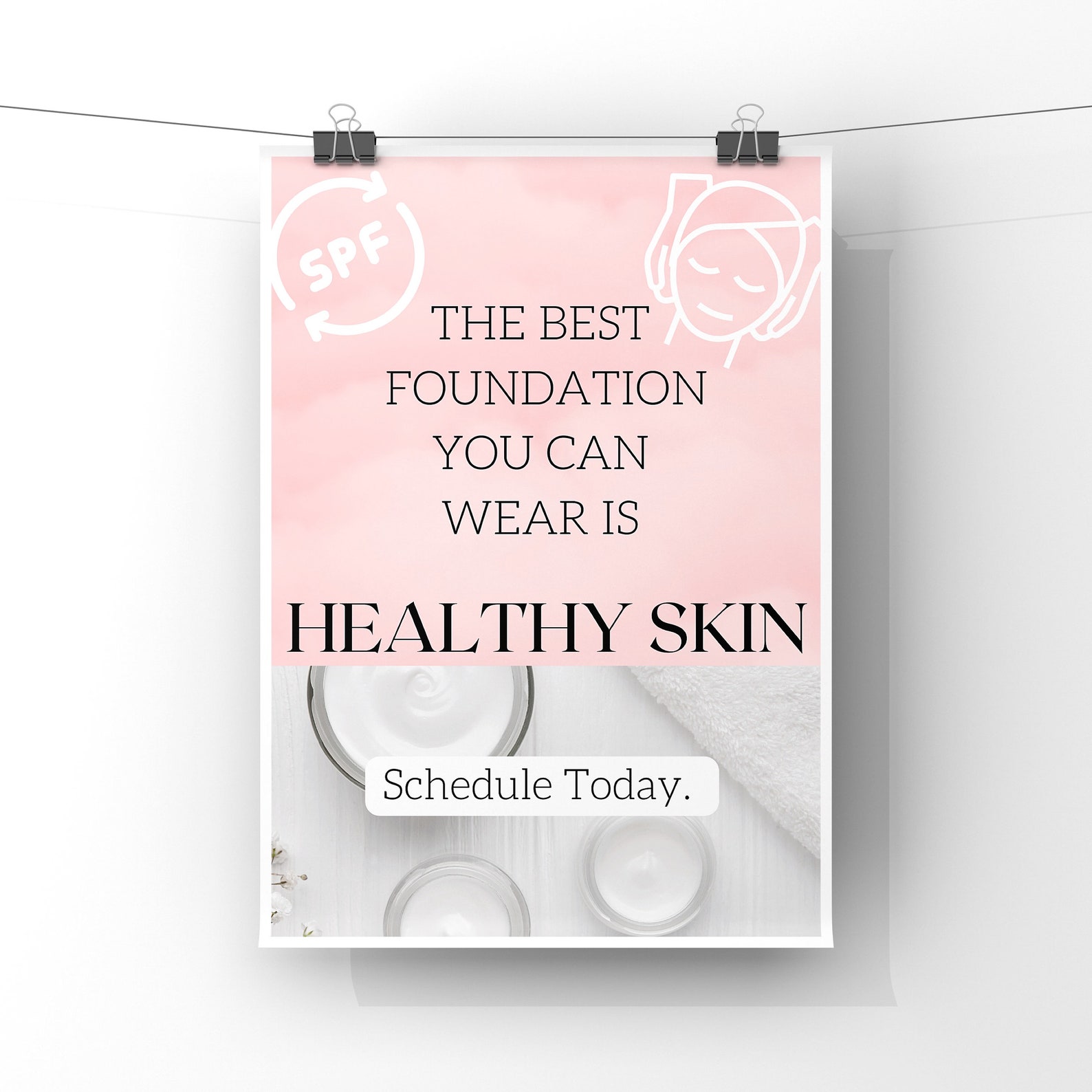 Healthy Skin Poster | Digital Download | 8.5X11 | Healthy Skin | Spa ...