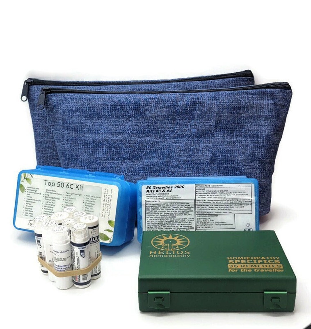 EMF Protection Homeopathy Remedy Bag: RFID Travel Pouch (blue Burlap ...