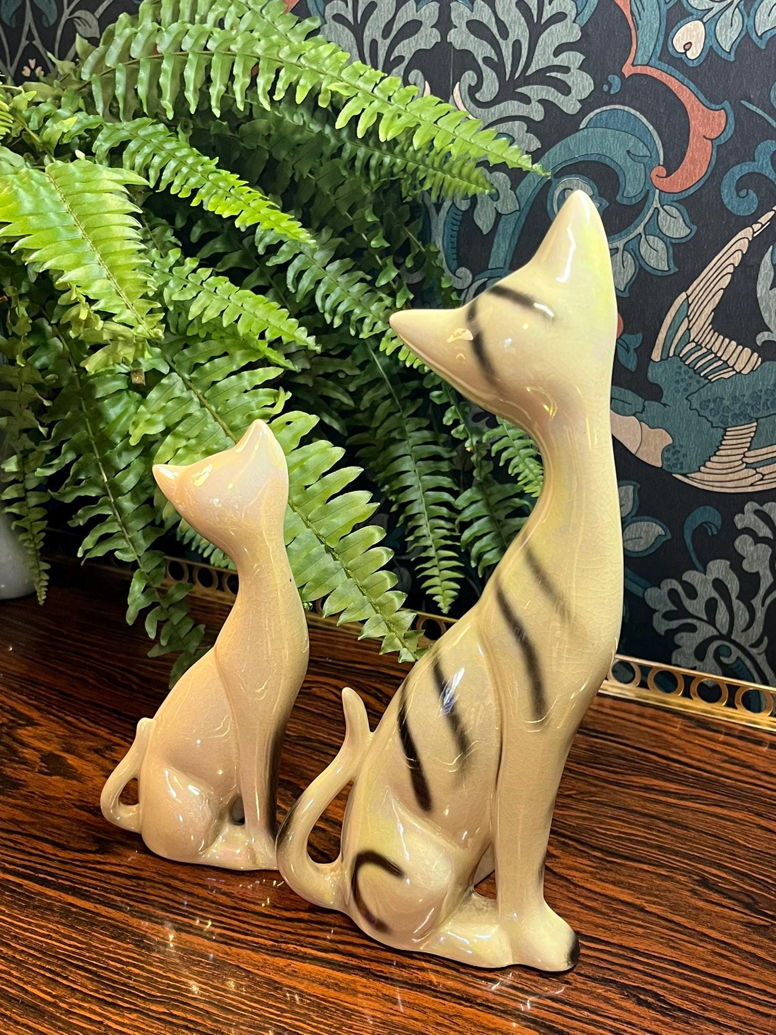 1950/60's Retro Lustre Italian Long Neck Cats Perfect for Cat Lovers - Etsy