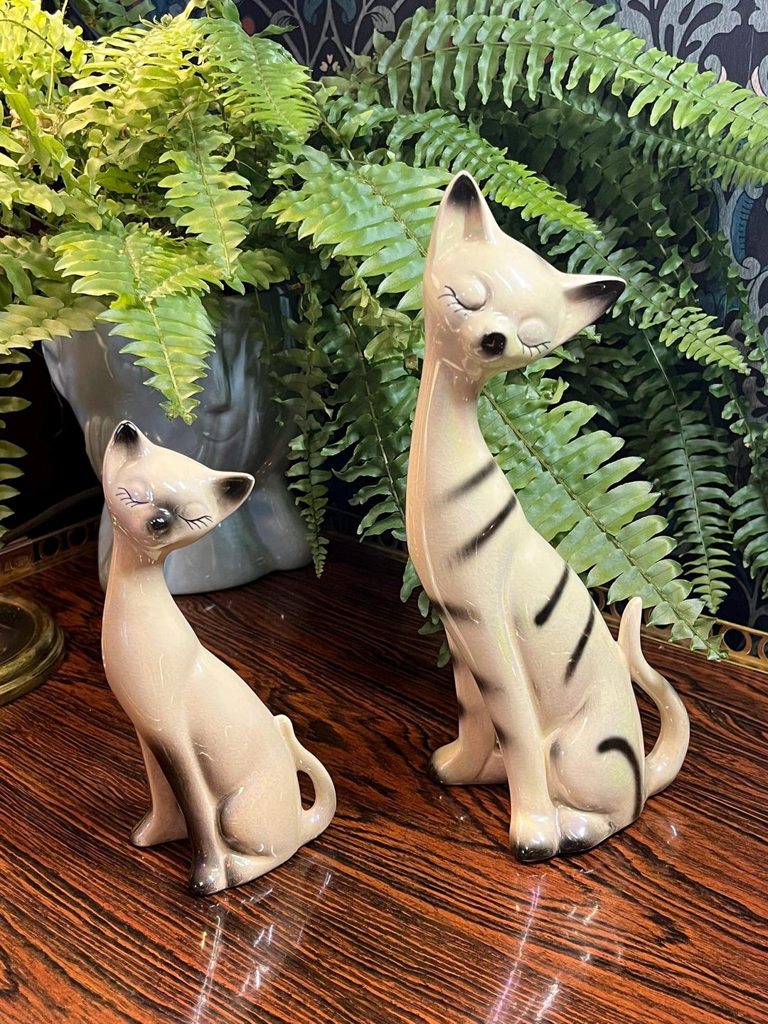 1950/60's Retro Lustre Italian Long Neck Cats Perfect for Cat Lovers - Etsy