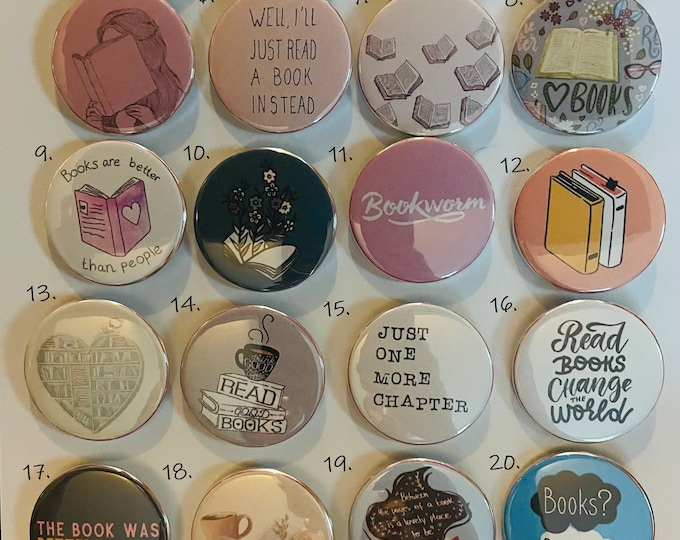 All Books Count: E-reader, Book, and Audiobook Bookish Enamel Pin ...