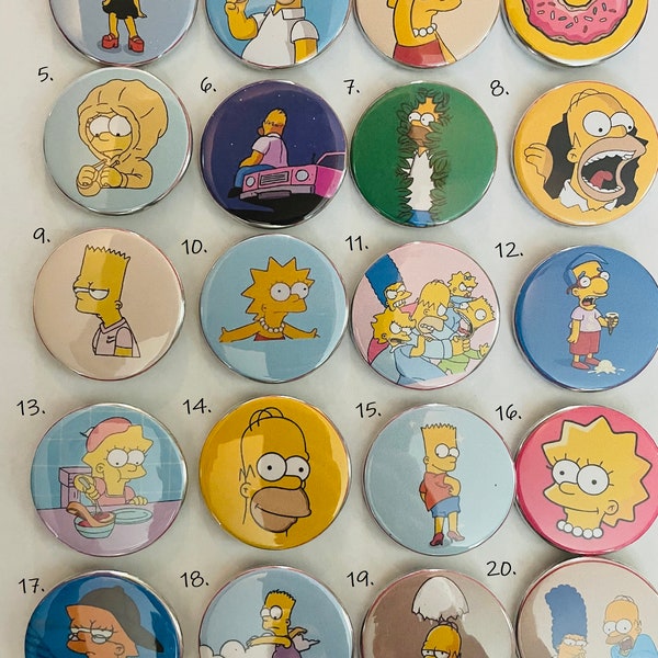 Simpsons Pins - Etsy