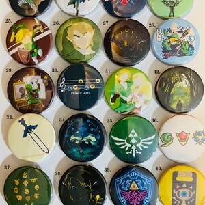 Zelda Button Pins - Etsy