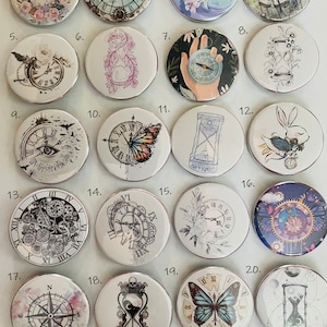 Time Button Pins - Etsy