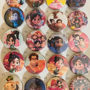 Wreck It Ralph Button Pins - Etsy