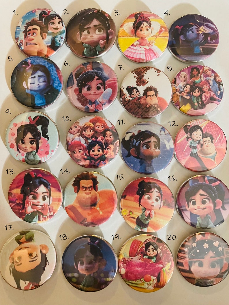 Wreck It Ralph Button Pins - Etsy