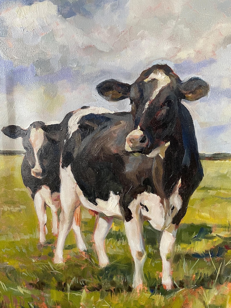 Holstein Cows 2024, Original Artwork by Noortje Laan - Etsy
