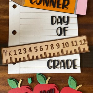 Back to School - Reusable Interchangeable Prop - 1st Day, 100th Day and ...