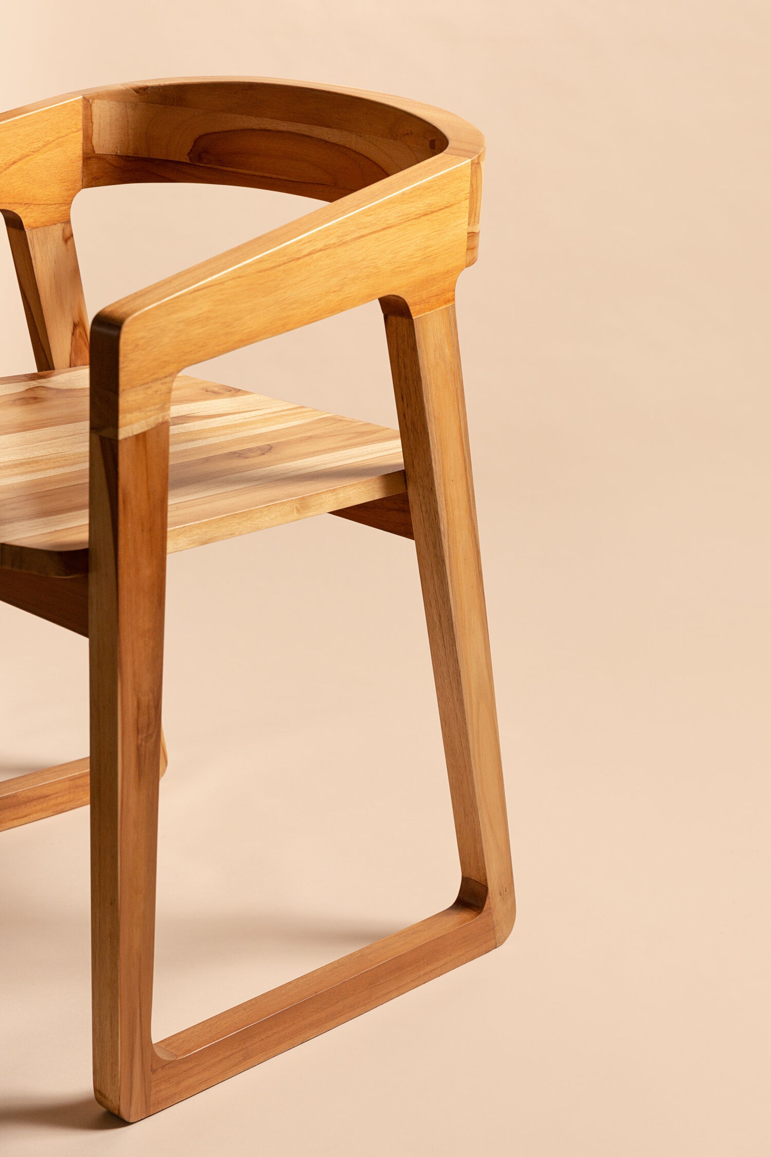 Wooden Accent Chair in Natural | MCM Chair | Custom Handmade Furniture ...