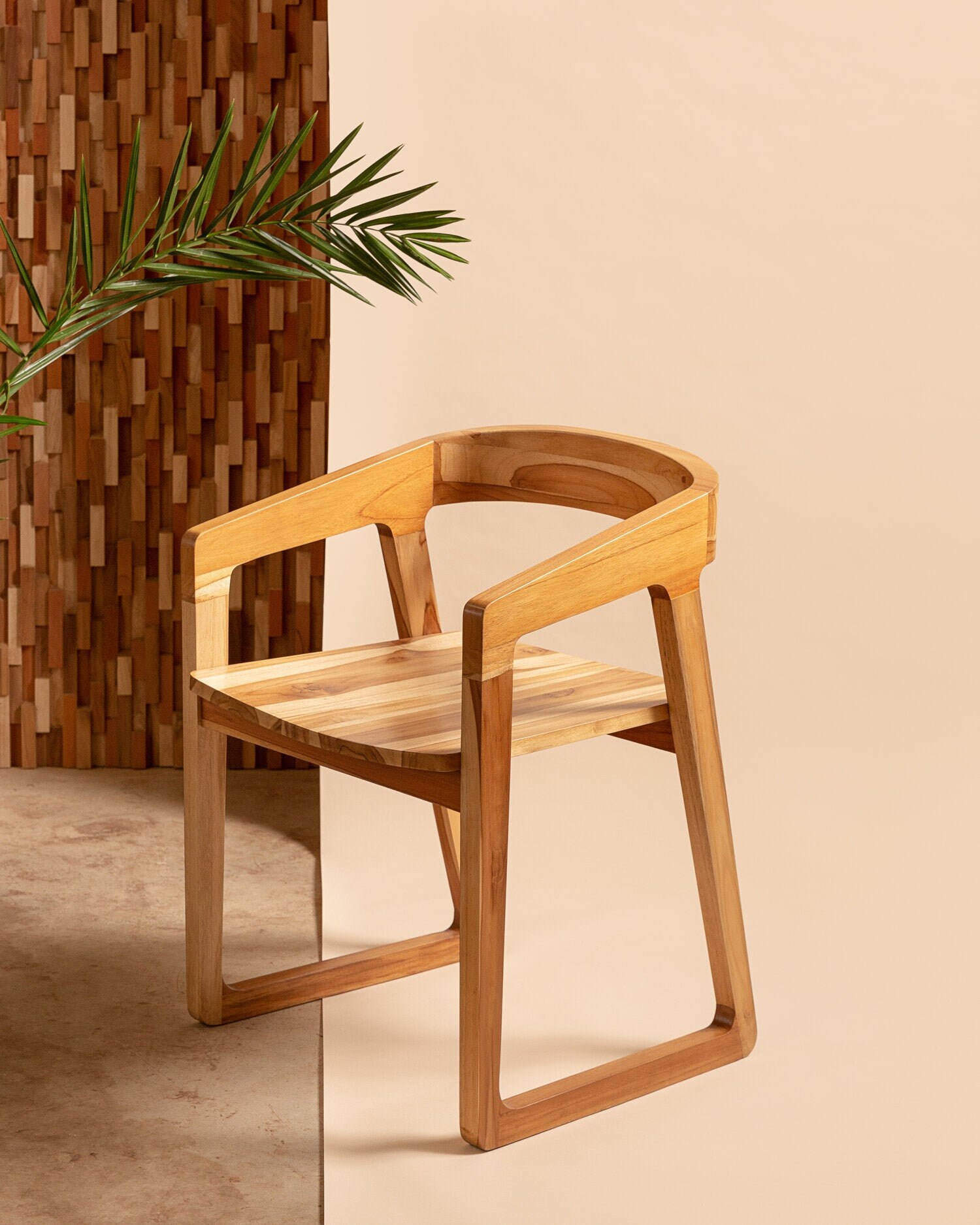 Wooden Accent Chair in Natural | MCM Chair | Custom Handmade Furniture ...