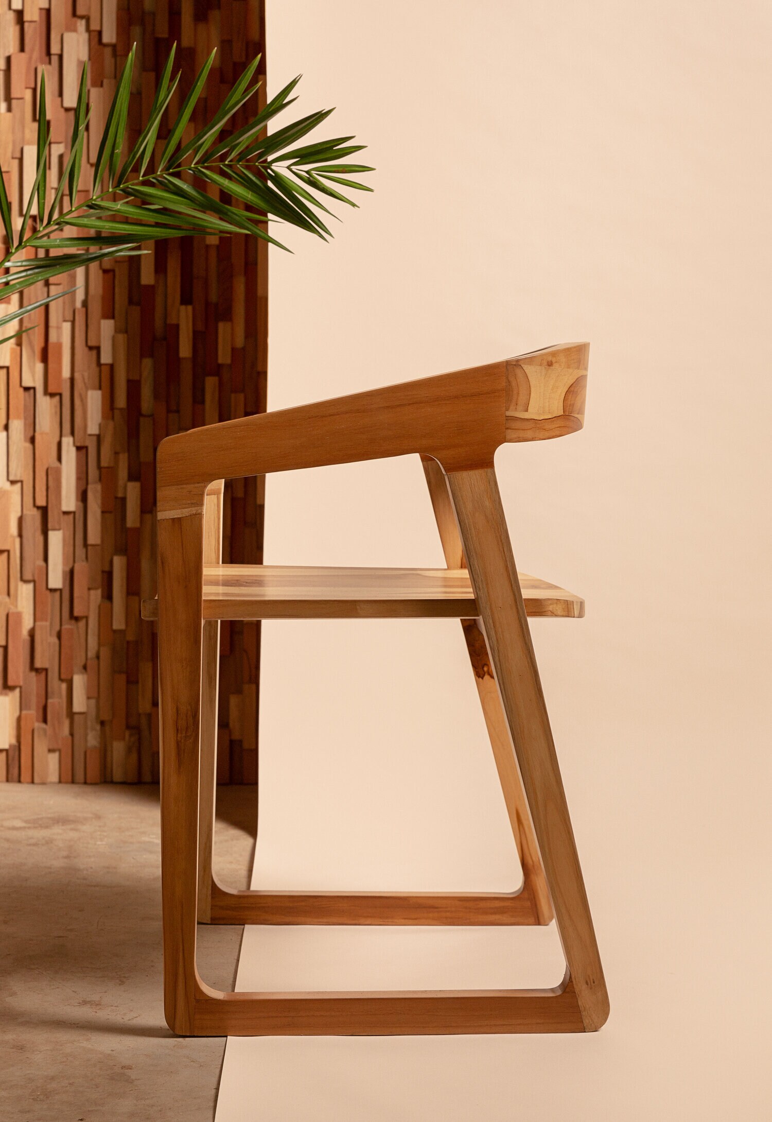 Wooden Accent Chair in Natural | MCM Chair | Custom Handmade Furniture ...