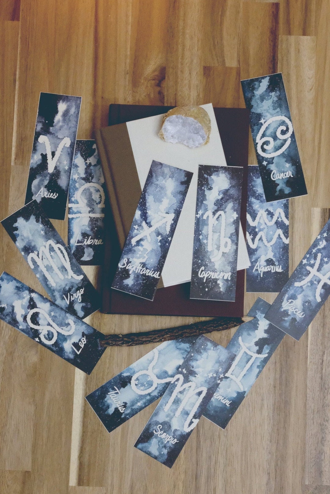 Star Sign Bookmark Collection 12 Digital Printable Zodiac Themed ...
