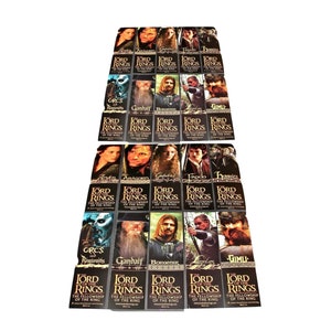 20 LOTR Fellowship of the Ring Bookmarks Lord of the Rings Movie Promo ...