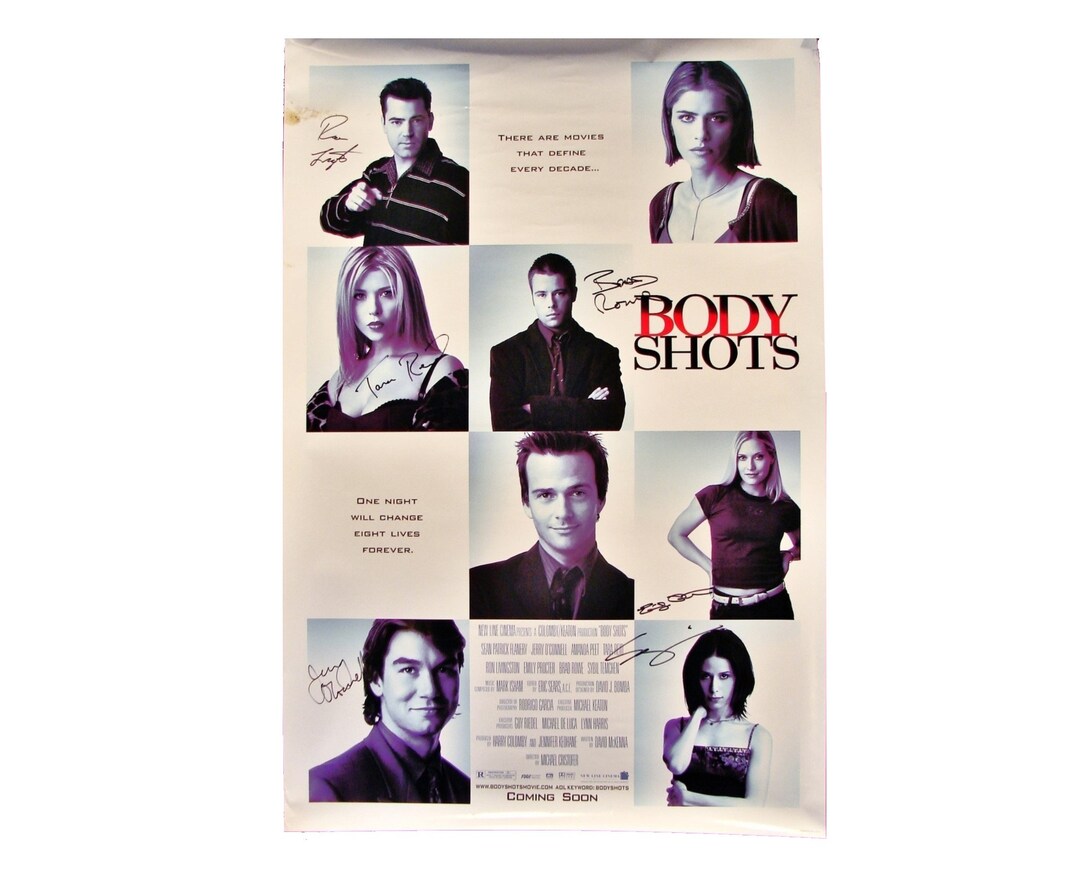 1999 BODY SHOTS Movie Poster 27x40 SIGNED Ron Livingston, Jerry O ...