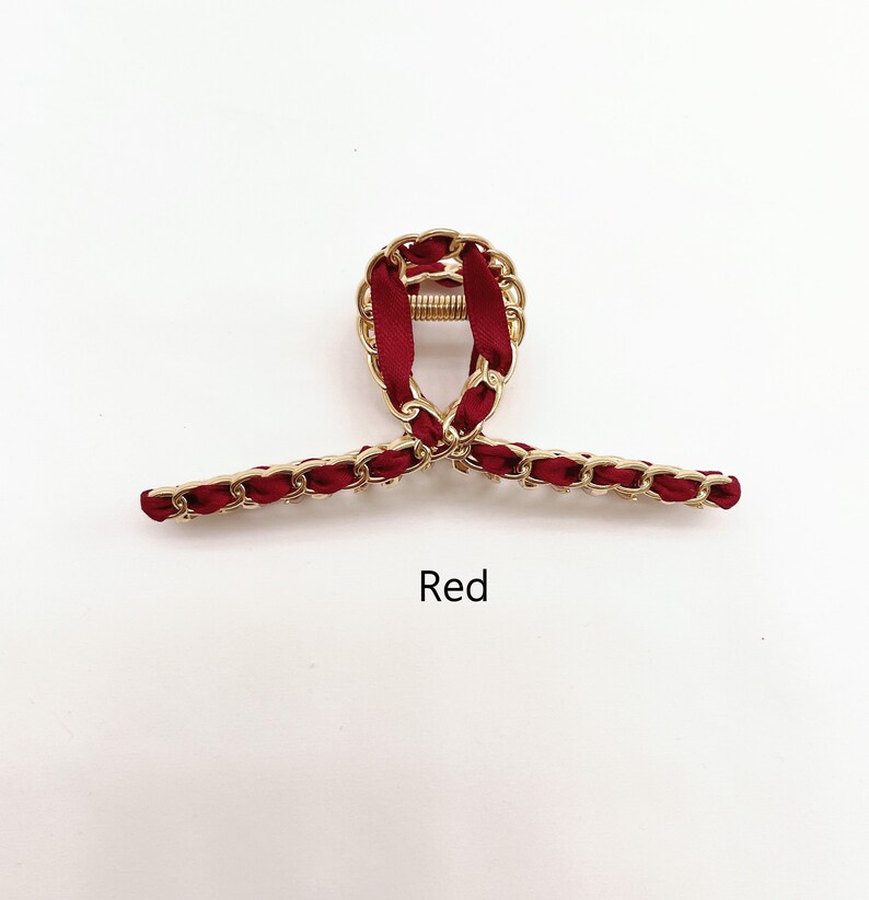 Metal Twist Ribbon Large Claw Clip-gold Elegant Hair - Etsy