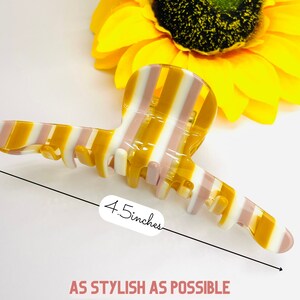 Checkered Pattern Large Claw Clip, Striped Colorful Hair Claw-eco ...