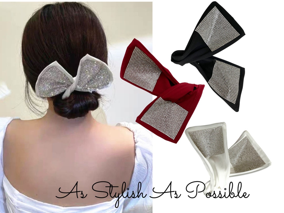 Sparkly Bling Rhinestone Updo Bun Maker-cloth Twist Thinner/thicker ...